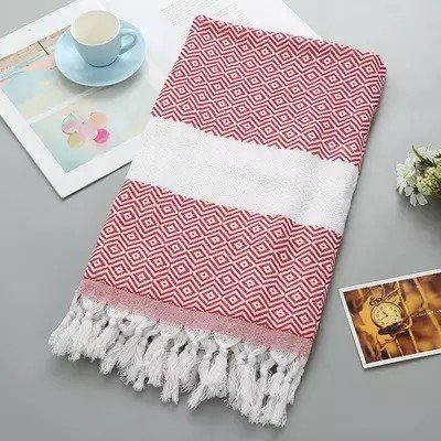 Organic 100% Cotton Beach Towel Custom Turkish Large Striped Beach Towel Quick Dry