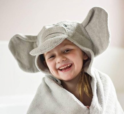 The newest eco-friendly fairy animals embroidery bamboo baby hooded towel