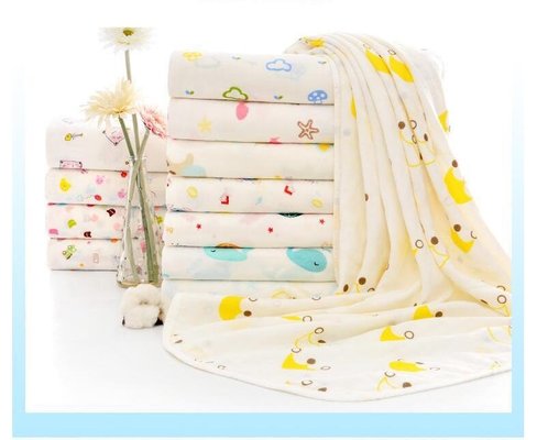 Dyeing Printed Newborn Swaddle Blanket Quick Dry Cotton Fabric