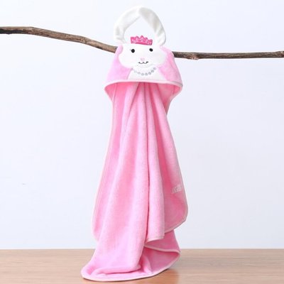 OEM Mink Logo Kids Bath Towels Eco Friendly  Absorbent Custom Flannel