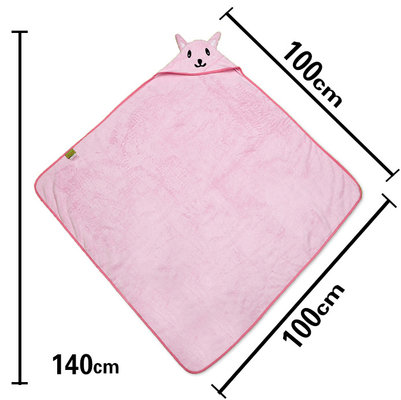 100% Bamboo Fiber Super Soft Funny Quick Dry Baby Infant Hooded Bath Towels