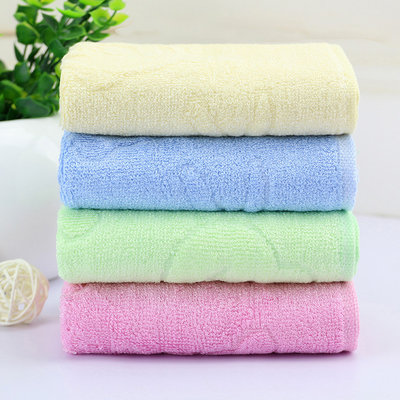 Organic Bamboo Terry Newborn Wash Cloth Solid Color Comfortable 25*25cm