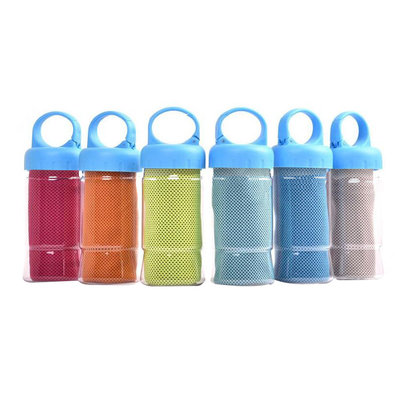 Custom Logo Running Sweat Towel Rectangle Microfiber Gym Cooling Towel