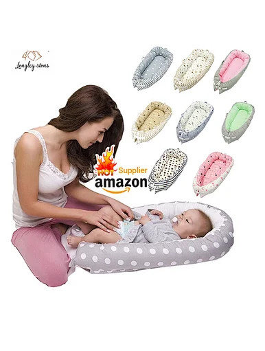 Made Washable Infant Accessories Portable Cotton New Born Safety  Crib Snuggle Nest