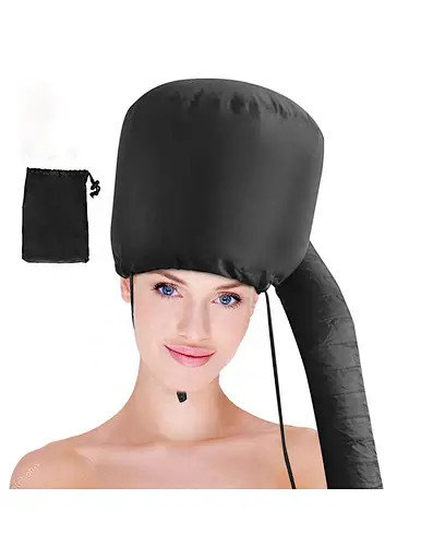 Customized Color Drawstring Hair Drying Towels Heating Cap Without Electric