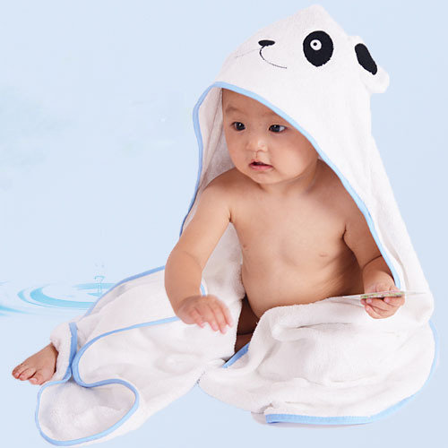 100% Bamboo Fiber Super Soft Funny Quick Dry Baby Infant Hooded Bath Towels
