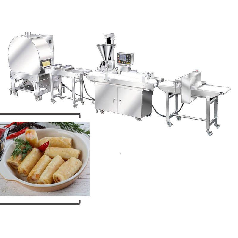 2021 New model Automatic Spring Roll Machine with High Production Capacity 3000pcs/h for crepe maker machine