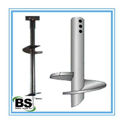 Hot-dip galvanized China OEM Large Steel Pipe Ground Screw Pier Foundation