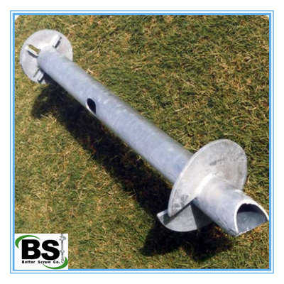 Hot-dip galvanized China OEM Large Steel Pipe Ground Screw Pier Foundation