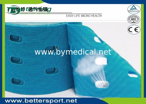 Punch Hole Kinesiology Tape Kinesio tape Roll Cotton Elastic Adhesive Muscle Sports Tape Physio Strain Injury Support supplier