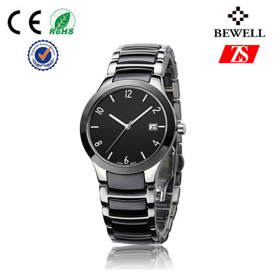 Rose Gold Quartz Wrist Watches For Men With Stainless Steel Back
