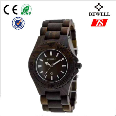 Personalized Zebra Wood Watch For Boy With Original Japanese Battery