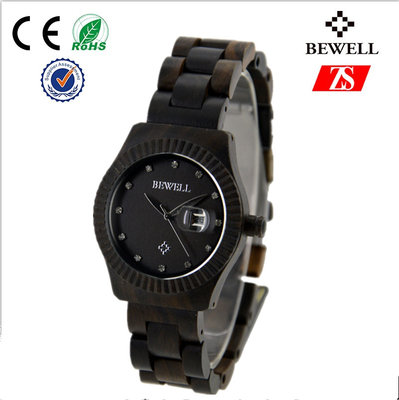 Eco - Friendly Material Ladies Wooden Watch 3atm Logo Customized