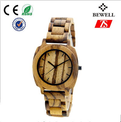Butterfly Buckle Waterproof Wood Watch
