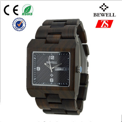 Luxury Solid Zebra / Bamboo / Maple Wood Watch Quartz Movement