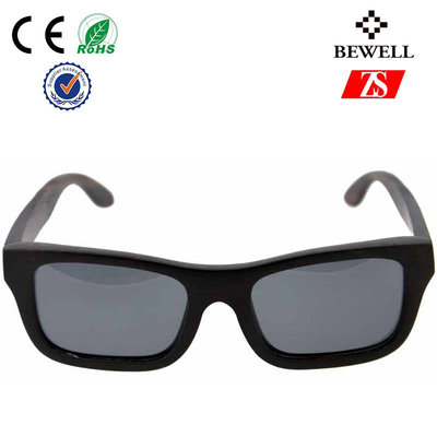 Fashionable Rectangular Male And Femal Maple Wood Sunglasses With Sustainable Frame