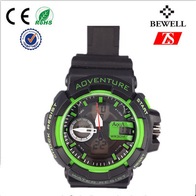 Fashion Lady And Man Silicone Wrist Watch With Zinc Alloy Case