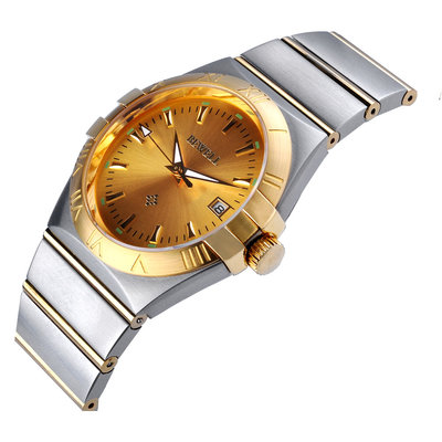 Waterproof Silver Stainless Steel Wrist Watches With Japanese Battery