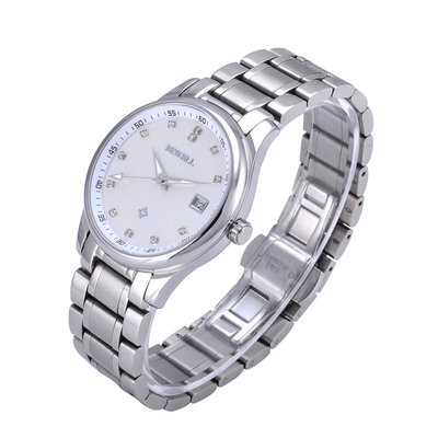 Promotion Gifts Stainless Steel Male Watches , Business Wrist Watch