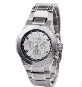 Bewell Japan Movt Quartz Watch / Stainless Steel Wrist Watches For Men