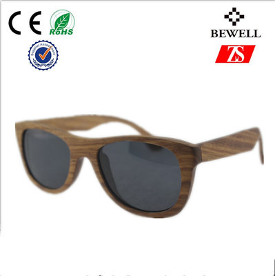 Natural Wood Frame Sunglasses , Black Red Rosewood Sunglasses