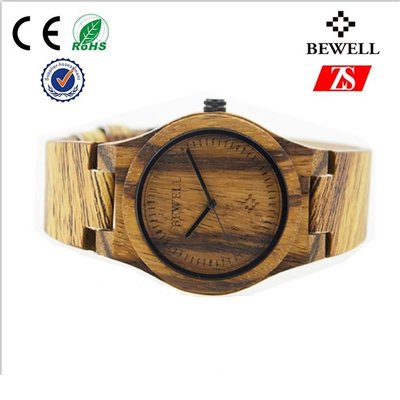 Zebra Wooden Wrist Watch For Man
