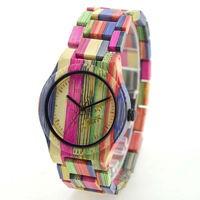 Unisex Wooden Quartz Watch Bamboo Band