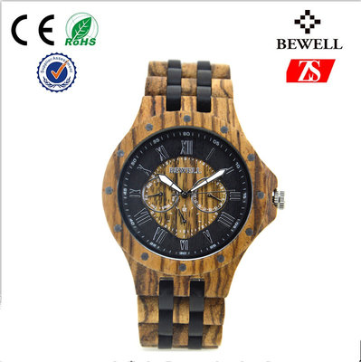 Handcrafted Quartz Wood Watch with oem wood watch with miyota japanese movement