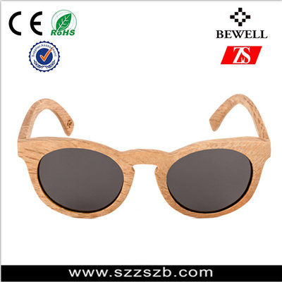 Cat eye Style Wood Frame Sunglasses With Polarized TAC Lens Laser Logo