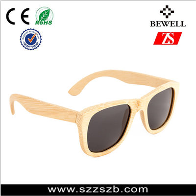 Grey And Orange Polarized TAC lens Wooden Sunglasses Light Frame
