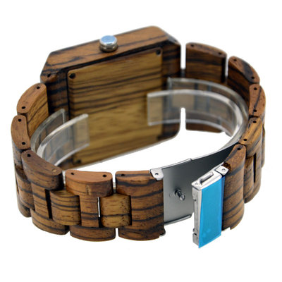 Fashion Zebra Wood Watch Men Wooden Watches 1 year Warranty
