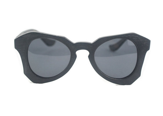 Black Wood Frame Sunglasses Sandalwood , bamboo sunglasses men