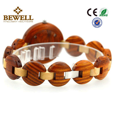 Red Sandalwood And Maple womens wooden watches With Japan Miyota 2035 Movement