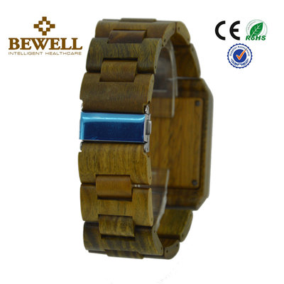 Green Sandalwood wooden watches for men / Gift 100 natural wood watch