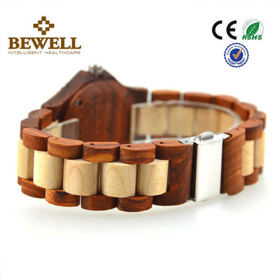 Maple And Red Sandalwood Ladies Wooden Watch CE RHoS FSC Approved