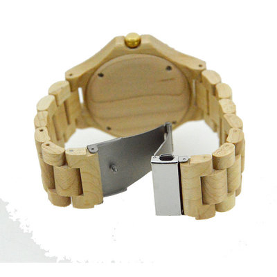 Eco Friendly Men Wooden Watches / 100% Natural Bamboo Watch With Japan Movement