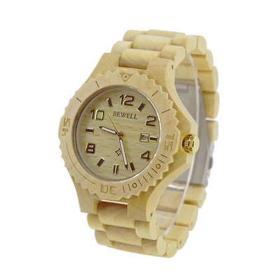 Eco Friendly Men Wooden Watches / 100% Natural Bamboo Watch With Japan Movement
