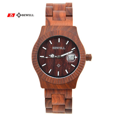 Wood Grain Watch With Maple , Wooden Hand Watch With Sandawood Case