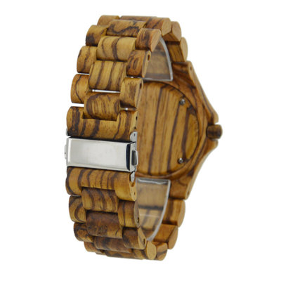 Custom Men Wooden Watches / Bewell  Bamboo Watch With Japan Miyota Movement