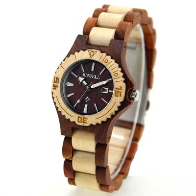 Slim Style Customized Design Bewell Wood Watch OEM For Lady Gift