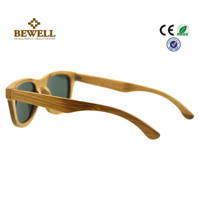 Cusomized natural Wood Frame Sunglasses gradient grey UV protection polarized lens