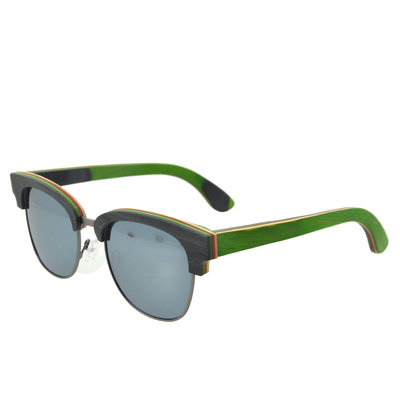 Fun and fashion Cat 3 UV400 resistance green skateboard sunglasses