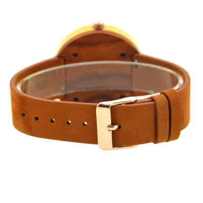 Creative Marble Face Watch , Water Resistant Slim Stone Watch With Leather Strap