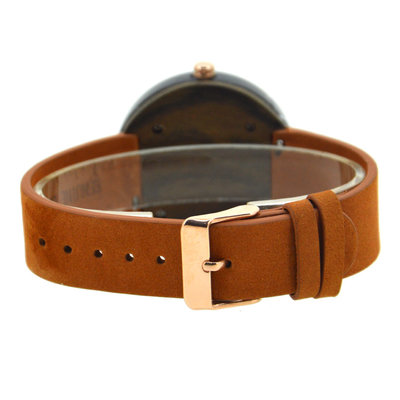 Simple Fashion Marble Dial Watch , Wood Case Back Cover Stone Dial Watch