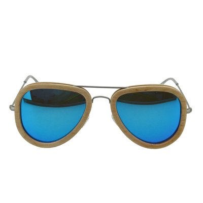 Full rim natural polarized wood sunglasses / wood frame eyeglasses
