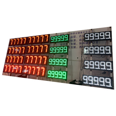 Outdoor 8inch 12inch 888.88 Gas Station Led Price Board For Petrol Station Display