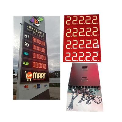 Outdoor 8inch 12inch 888.88 Gas Station Led Price Board For Petrol Station Display