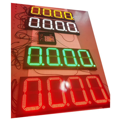 Outdoor 12inch 7 segment led price board for petrol station display
