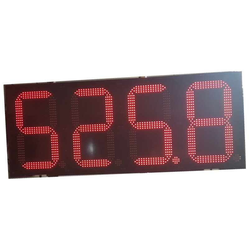 Outdoor 12inch 7 segment led price board for petrol station display