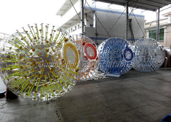 Eco - Environmental Fluorescent Inflatable Zorb Ball , Glowing Zorb Human Hamster Ball